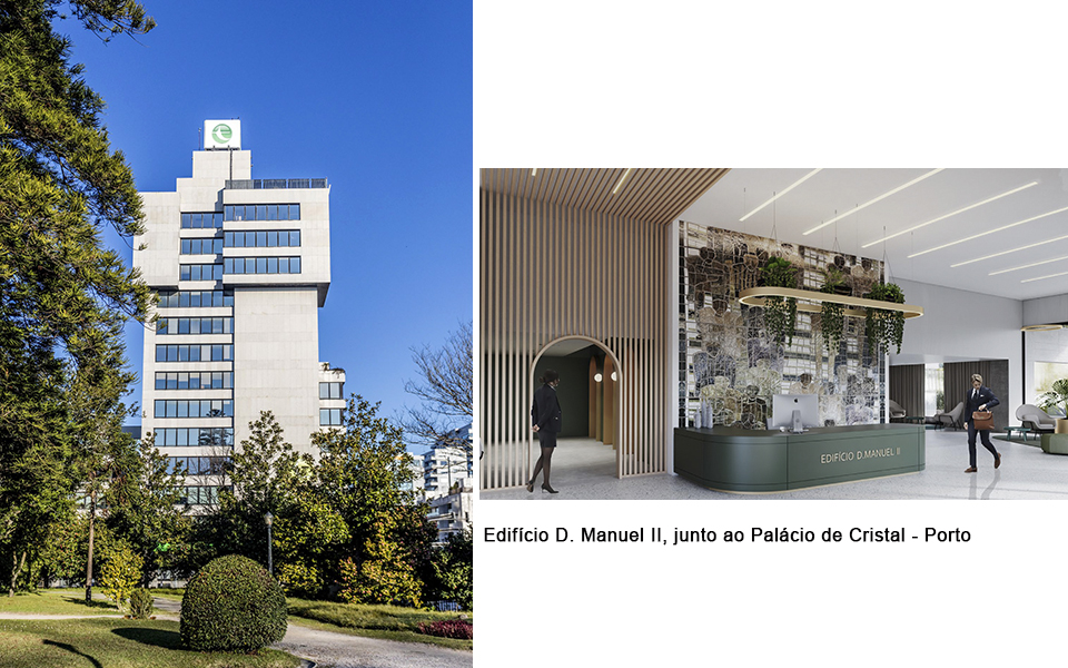 Porto: Edifício D. Manuel II, junto ao Palácio de Cristal, em fase ...